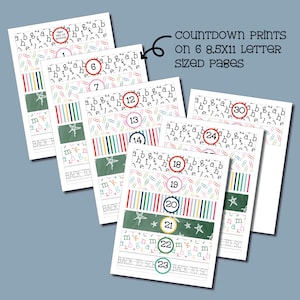 First Day of School Countdown Printable, Back to School Decoration ...
