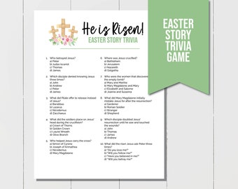 Easter Bible Trivia Game, Easter Trivia, Bible Games, Printable Trivia ...