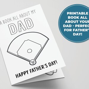 All About Dad Printable Book for Father's Day, Perfect Father's Day ...
