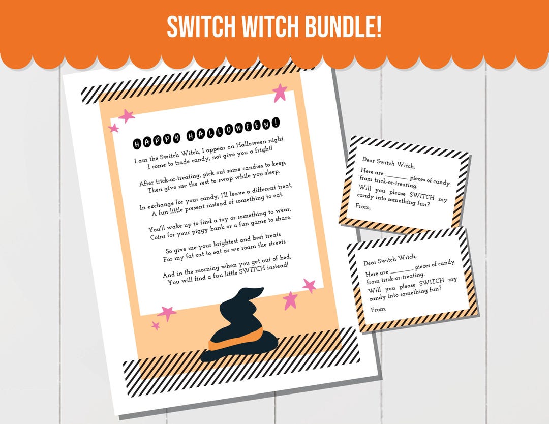 Switch Witch Printable Letter, Letter From the Switch Witch, Kids ...
