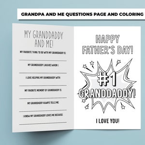 All About Granddaddy Printable Book for Father's Day, Perfect Father's ...