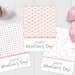 Valentines Day Mini Cookie Card, Printable Mini Cookie Card, Cookie ...
