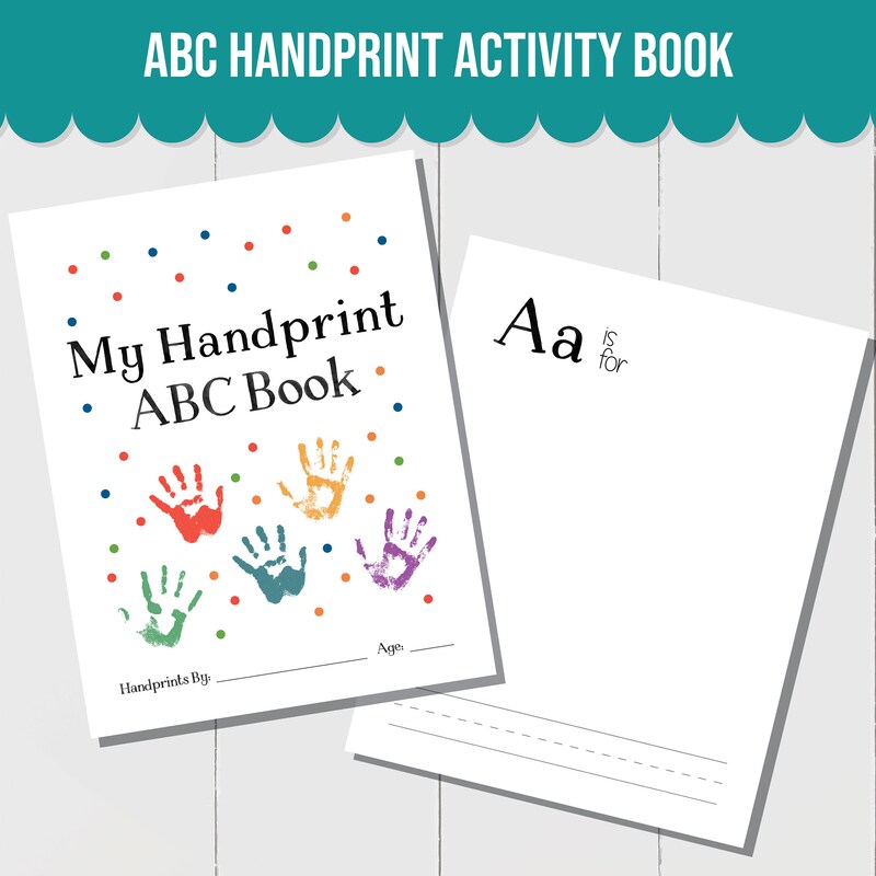 Handprint Alphabet - Etsy