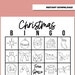 Christmas BINGO Game, Printable Game for Classroom Activity, Holiday ...
