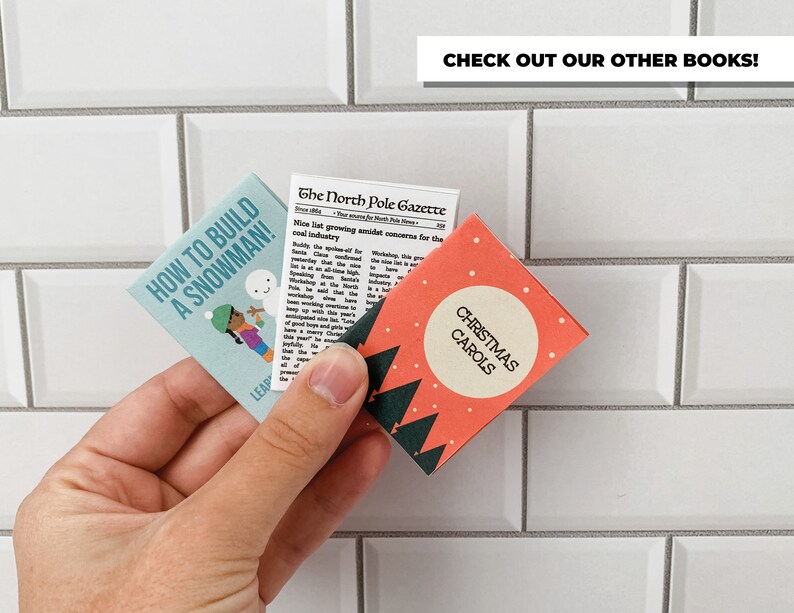 Mini Book for Elf, Easy Elf Activity, How to Build a Snowman Book ...