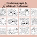 Retro Halloween Coloring Pages for Kids - 24 Groovy and Spooky Coloring ...