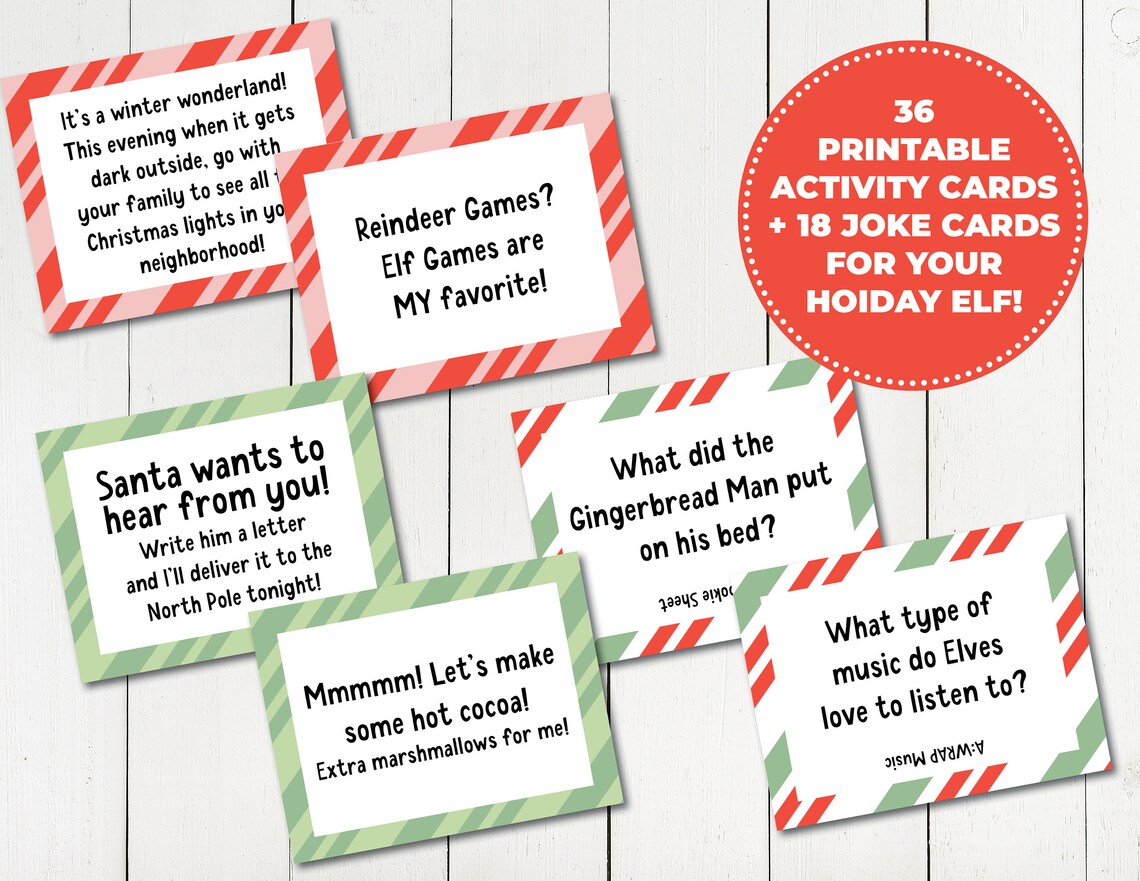 Printable Notes for Your Elf This Holiday Season Printable | Etsy