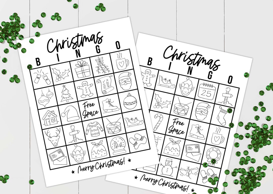 Christmas BINGO Game Printable Game for Classroom Activity - Etsy