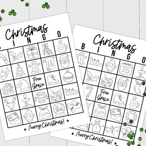 Christmas BINGO Game Printable Game for Classroom Activity - Etsy