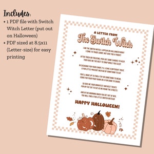 Switch Witch Printable Letter, Letter From the Switch Witch, Kids ...