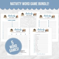 Nativity Word Search, Fun Nativity Game, Printable Nativity Game ...