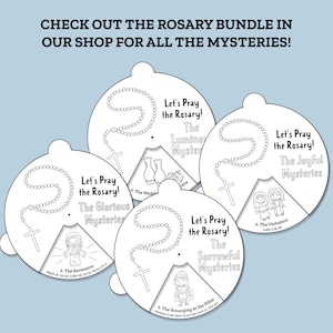 Learning the Rosary Printable Featuring the Sorrowful Mysteries in a ...
