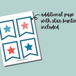 4th of July Printable Banner Printable Bunting for Home 4th - Etsy