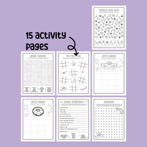 Mardi Gras Printable Activity Pack With Coloring Pages, Word Search ...