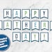 Happy Fathers Day Banner, Printable Bunting for Home Father's Day Decor ...
