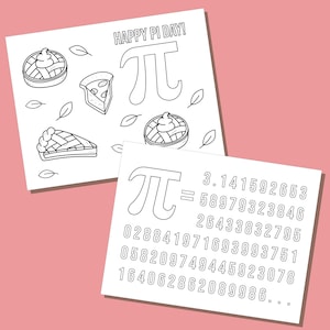 Pi Day Coloring Pages, Happy Pi Day Kids Activities, Pi Day Printable ...