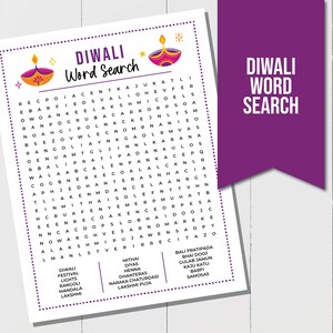 Diwali Word Search, Diwali Games for Kids, Printable Kids Diwali ...