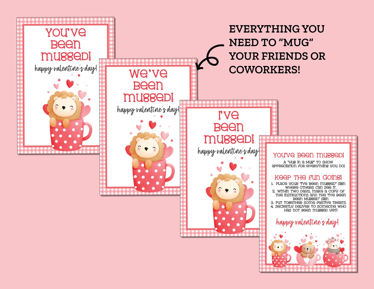 You've Been Mugged Game Printable You've Been Mugged - Etsy