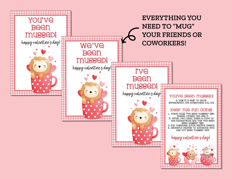 You've Been Mugged Game Printable You've Been Mugged - Etsy