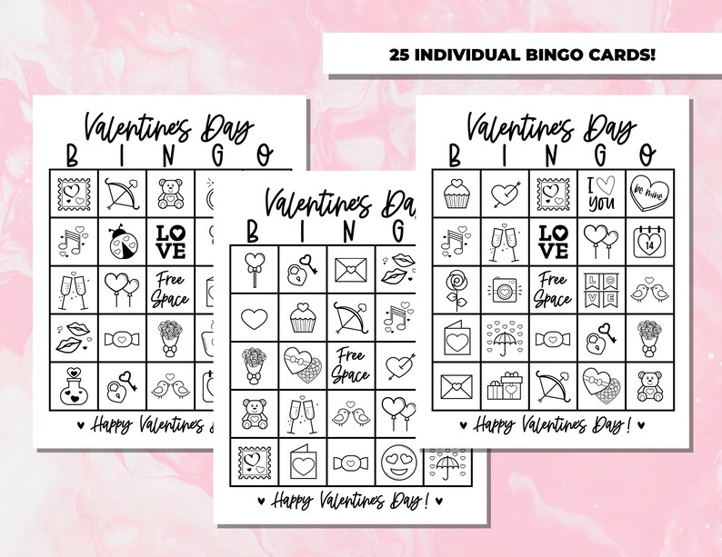 Valentine's Day BINGO Game Printable Game for Classroom | Etsy