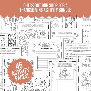 Fall Printable Activity Bundle Including Coloring Pages, Word Search ...