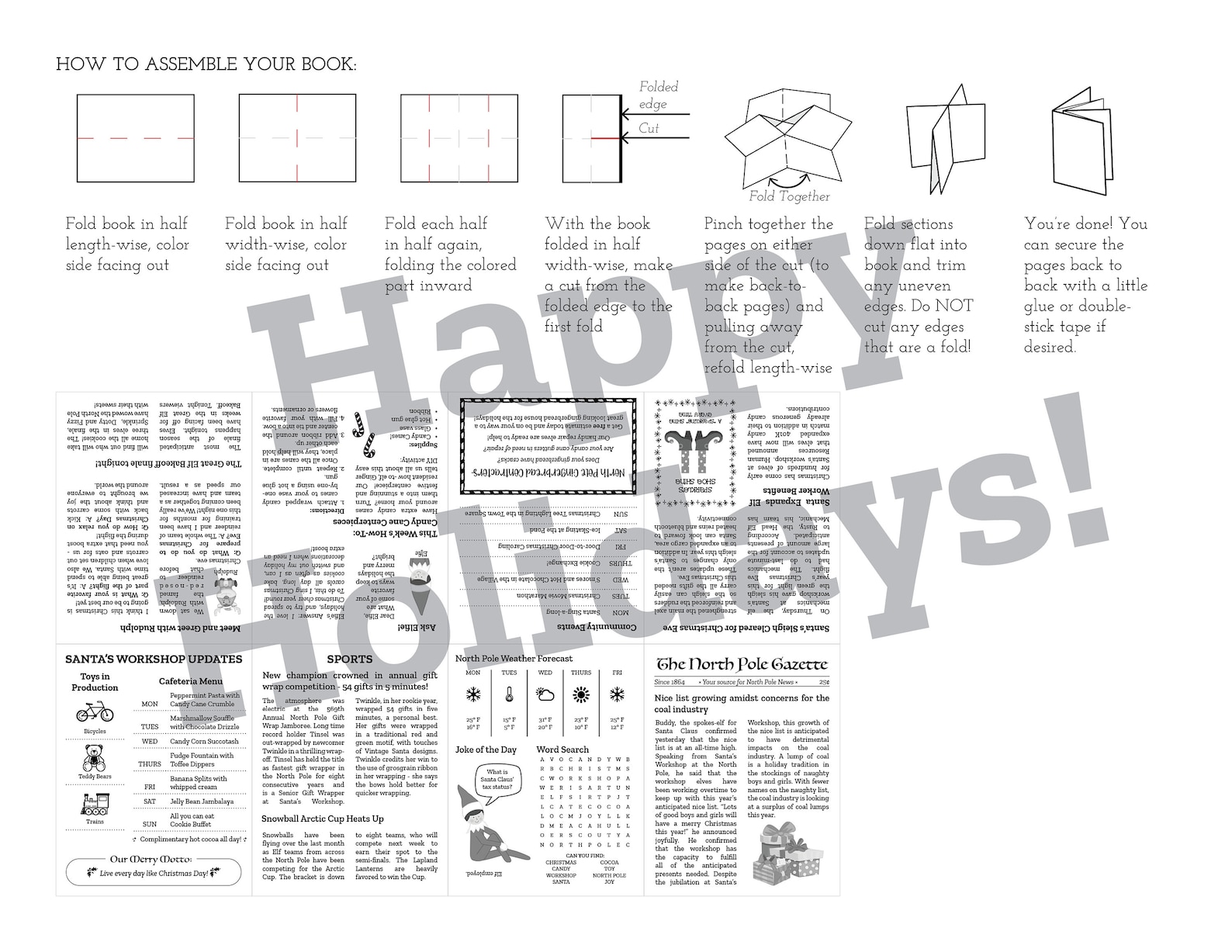 Mini Newspaper for Elf Easy Elf Activity Elf Newspaper From - Etsy