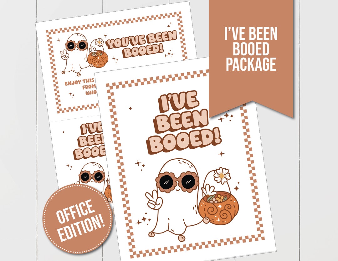 I've Been Booed Coworker Game, You've Been Booed for Office, Halloween ...