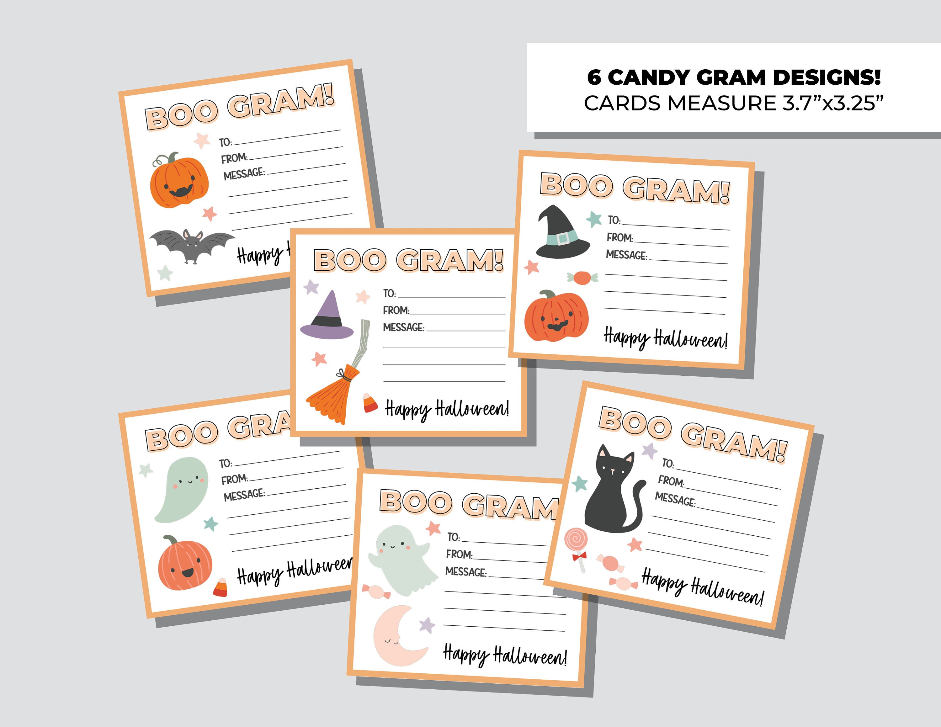 Halloween Boo Gram Fundraiser Flyer PTO Halloween Candy Gram Fall ...
