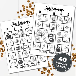 Halloween BINGO Game, Printable Fall Game for Classroom Activity ...