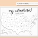 Places I've Been Map, United States Map, States I’ve Visited, My ...