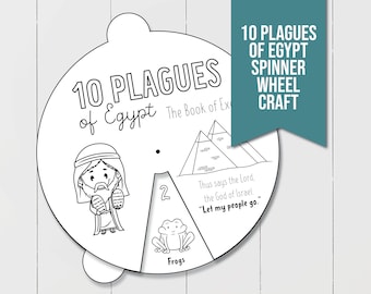 Plagues of Egypt Bible Story Activity, Sunday School Lesson, Ten ...