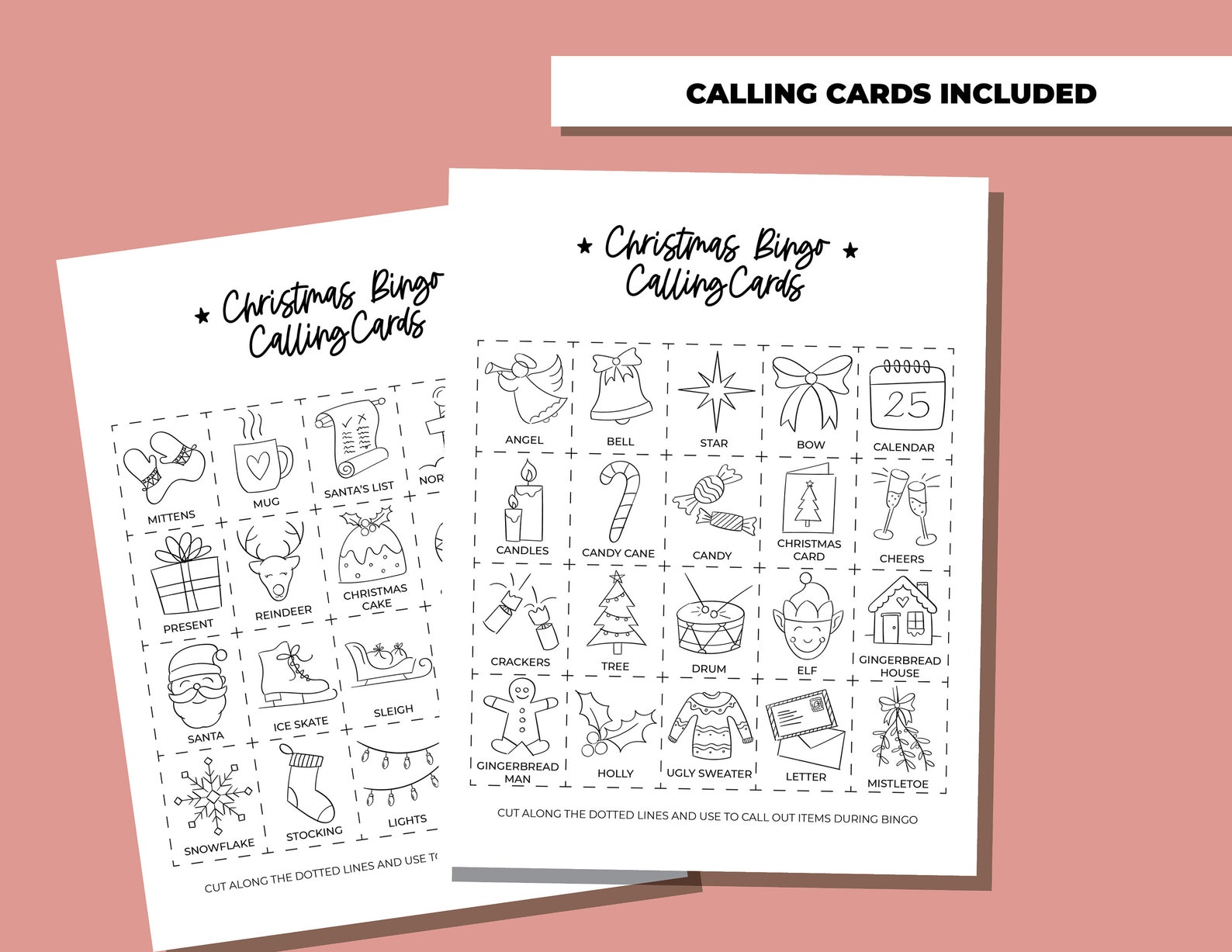 Christmas BINGO Game Printable Game for Classroom Activity - Etsy