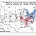 Electoral Map for Election Results Printable Coloring Page - Etsy