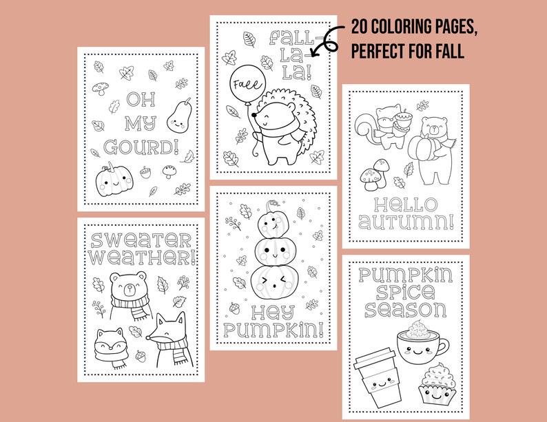 Fall Coloring Pages, Autumn Coloring Page, Fall Coloring Sheets, Fall ...