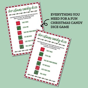 Christmas Candy Dice Game, Fun Christmas Game for Office Party, Kids ...
