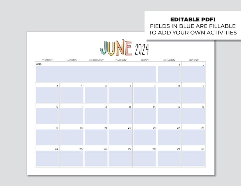 EDITABLE Summer 2026 Calendar Set Including May, June, July, August ...