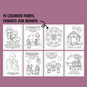 Nativity Coloring Pages, Christian Christmas Kids Activities, Bible ...