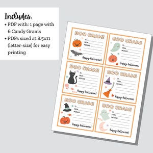 Halloween Boo Gram Fundraiser Flyer PTO Halloween Candy Gram Fall ...