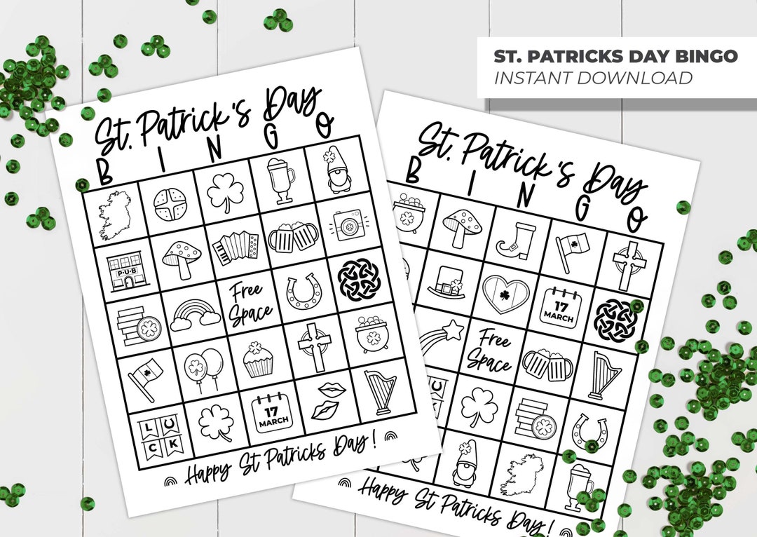 St Patricks Day BINGO Game Printable Game for Classroom - Etsy