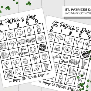 St Patricks Day BINGO Game Printable Game for Classroom | Etsy
