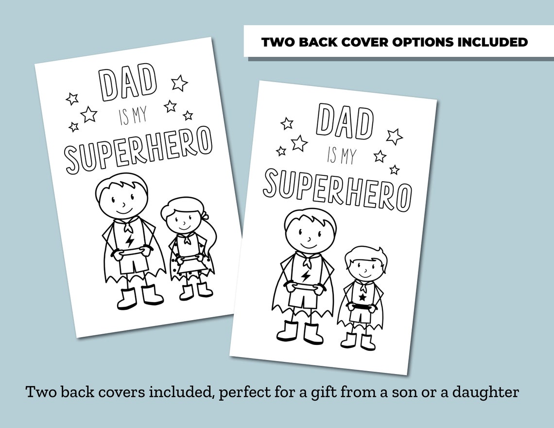 All About Dad Printable Book for Father's Day Perfect - Etsy