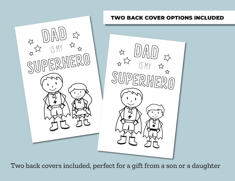 All About Dad Printable Book for Father's Day Perfect - Etsy