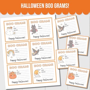 Halloween Boo Gram Fundraiser Flyer PTO Halloween Candy Gram Fall ...