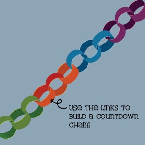 First Day of School Countdown Printable, Back to School Decoration ...