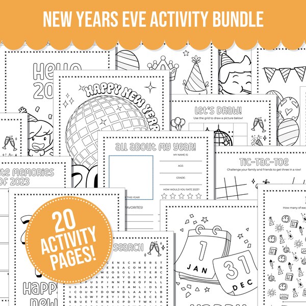 New Years Word Art - Etsy