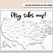 Etsy Shop Sales Tracker Map Etsy Sales Map PDF Places Ive - Etsy