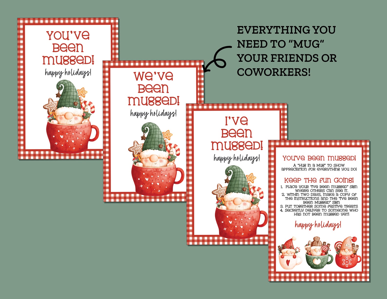 You've Been Mugged Game Printable You've Been Mugged - Etsy