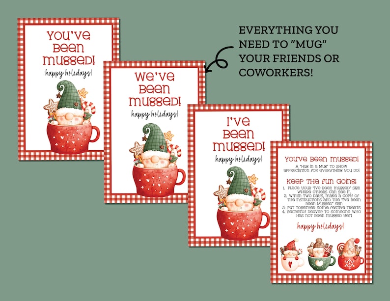 You've Been Mugged Game Printable You've Been Mugged - Etsy