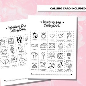Valentine's Day BINGO Game, Printable Game for Classroom Activity, Love ...