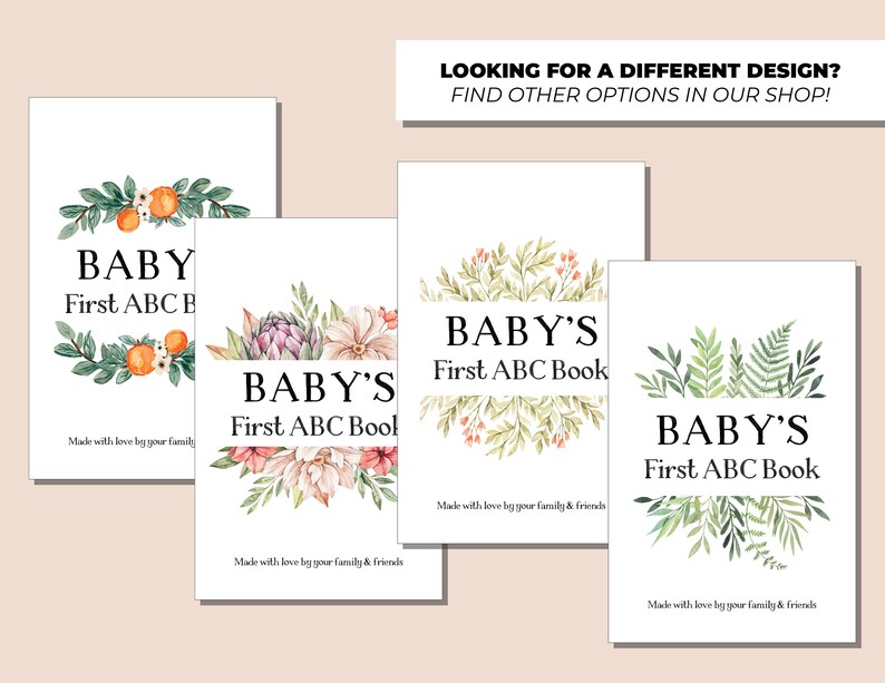 Baby's First ABC Book First Alphabet Book Printable Baby | Etsy